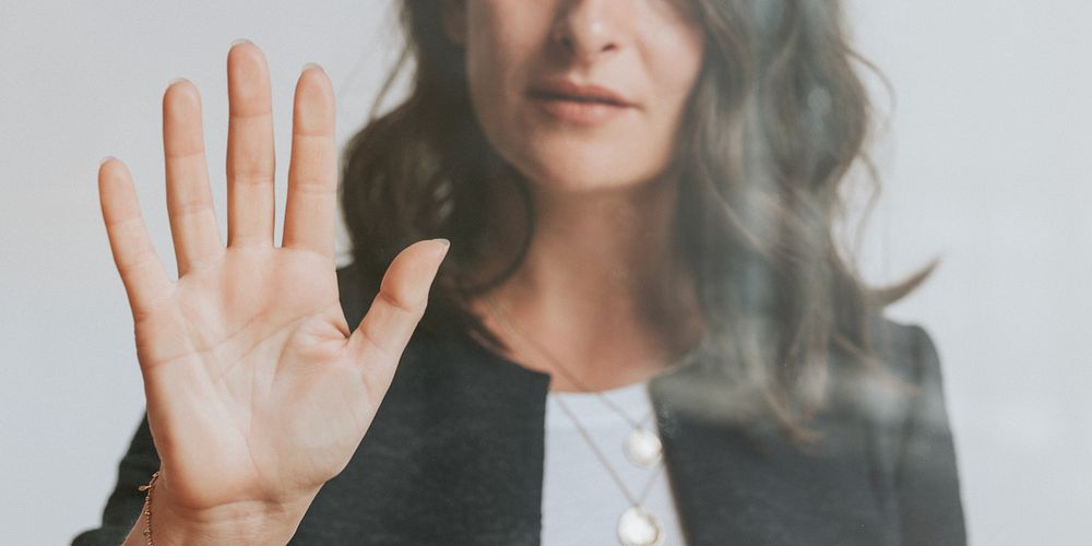 Woman hand gesture stop | Free Photo - rawpixel