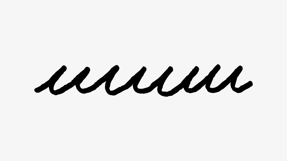 Wavy black line pattern illustration | Free Vector Illustration - rawpixel