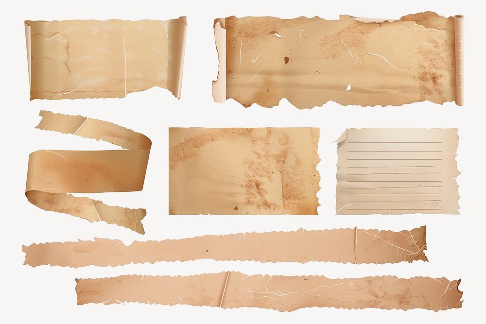 Vintage ripped paper set | Free Photo - rawpixel