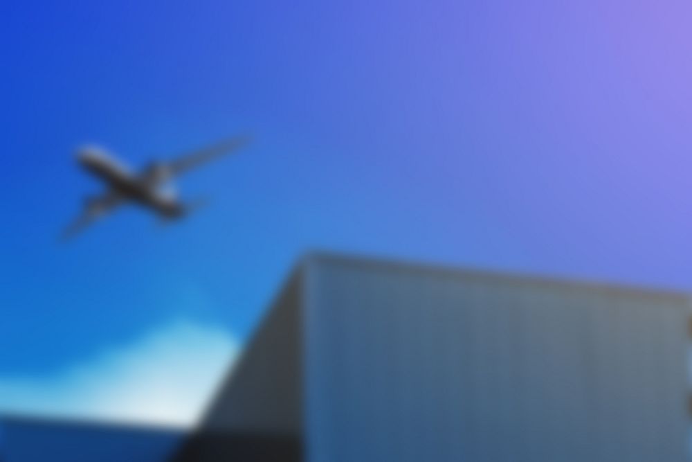 Flying plane, gradient background, blurry | Free Photo - rawpixel