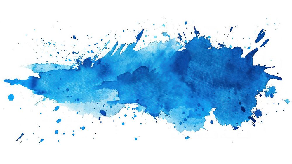 Vibrant blue watercolor splash | Free Photo Illustration - rawpixel