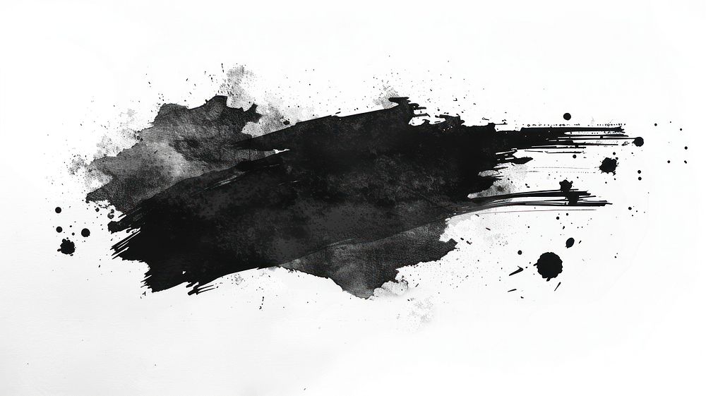 Abstract black ink splash art | Free Photo Illustration - rawpixel