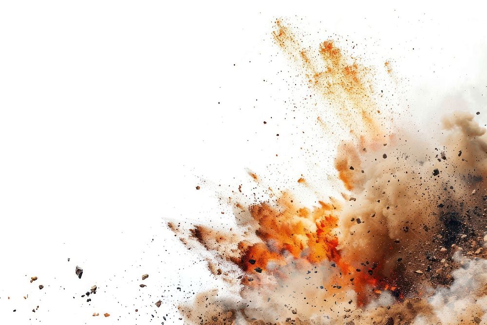 Dynamic explosion debris impact scene | Free Photo - rawpixel