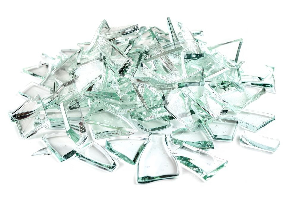Shattered glass pieces on white | Free Photo - rawpixel