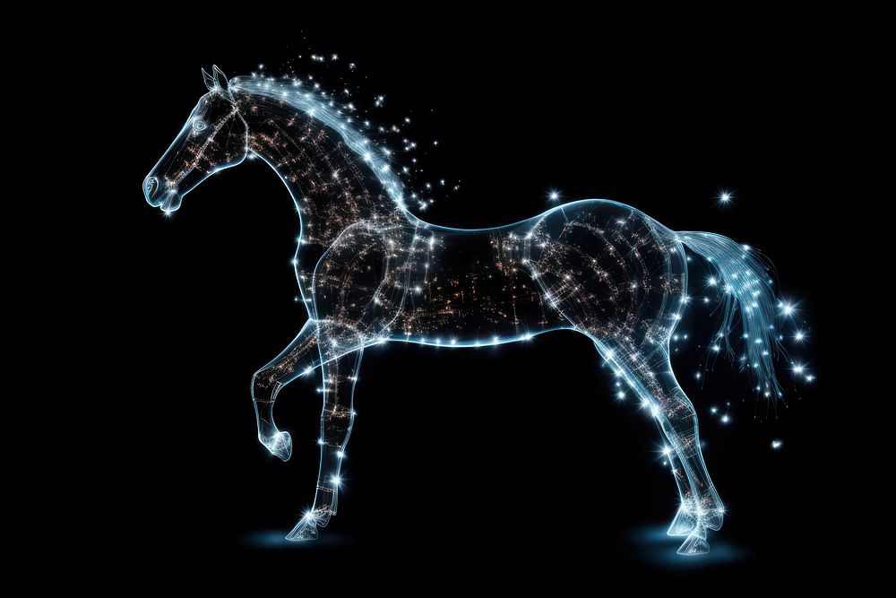 Horse skeleton glittering animal mammal | Free Photo - rawpixel