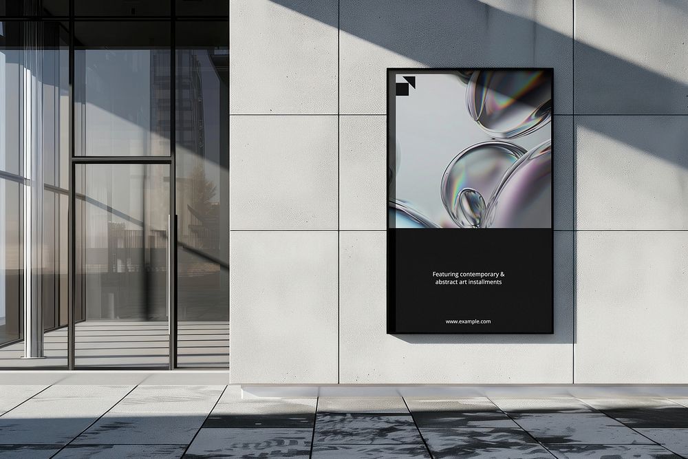 Modern abstract art installation poster | Free Photo - rawpixel