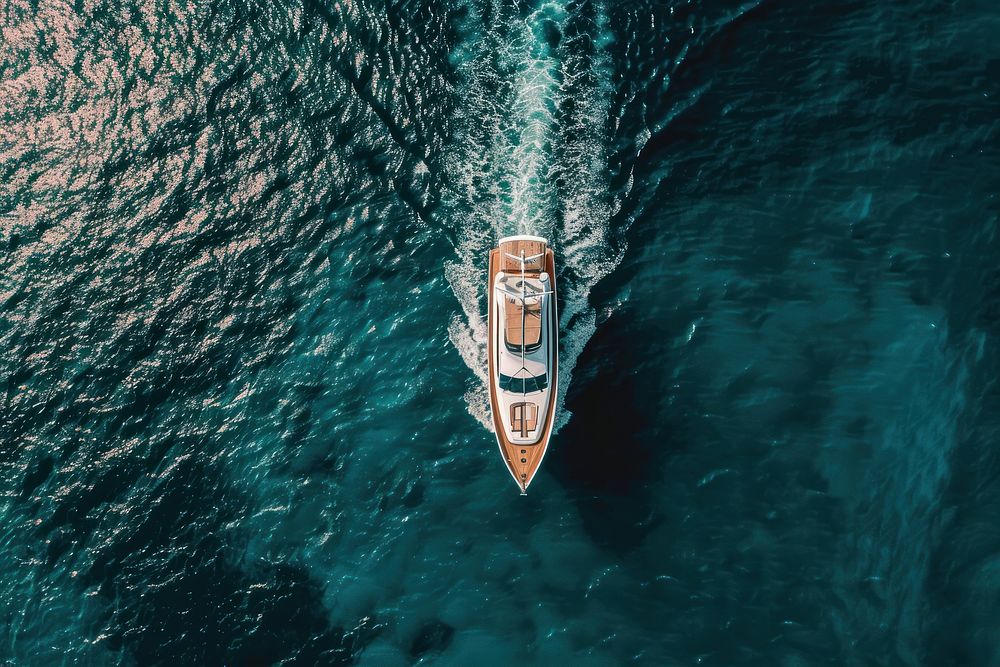 Yacht ocean boating waters view. | Free Photo - rawpixel