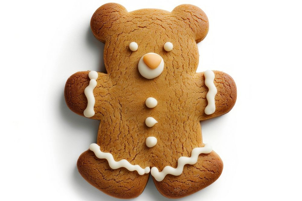 Cute gingerbread bear cookie | Premium Photo - rawpixel