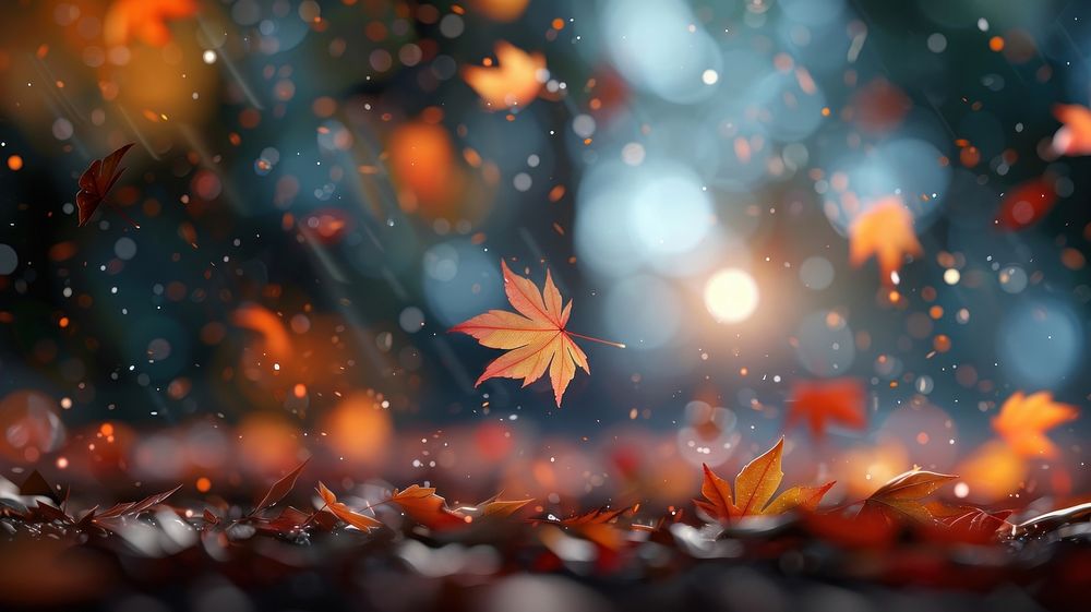 Falling autumn leaves leaf background | Free Photo - rawpixel