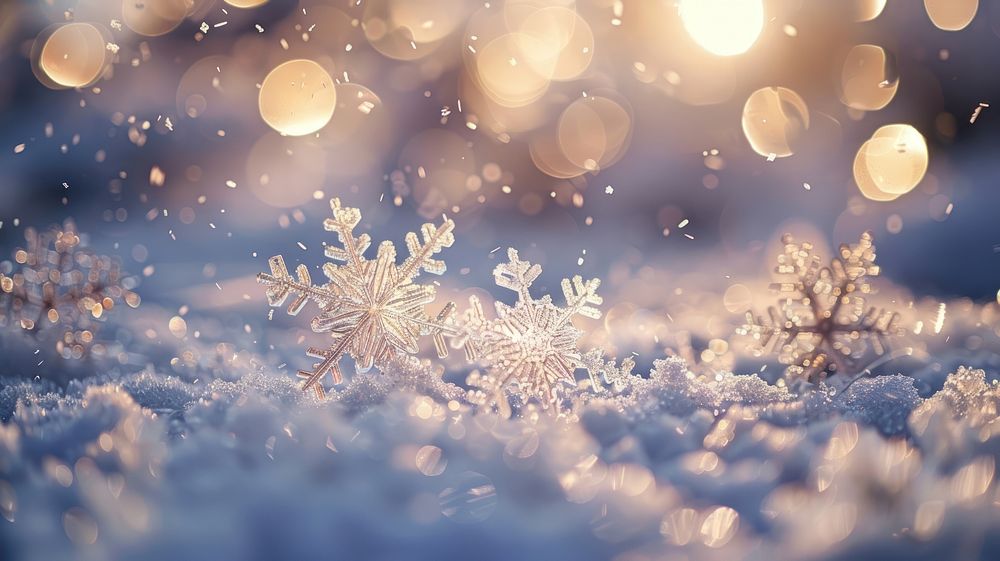 Snowflakes background scenery nature. | Free Photo - rawpixel