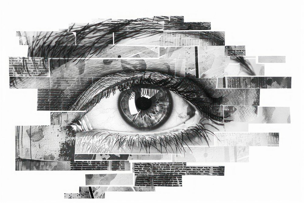 Abstract fragmented eye illustration | Free Photo Illustration - rawpixel