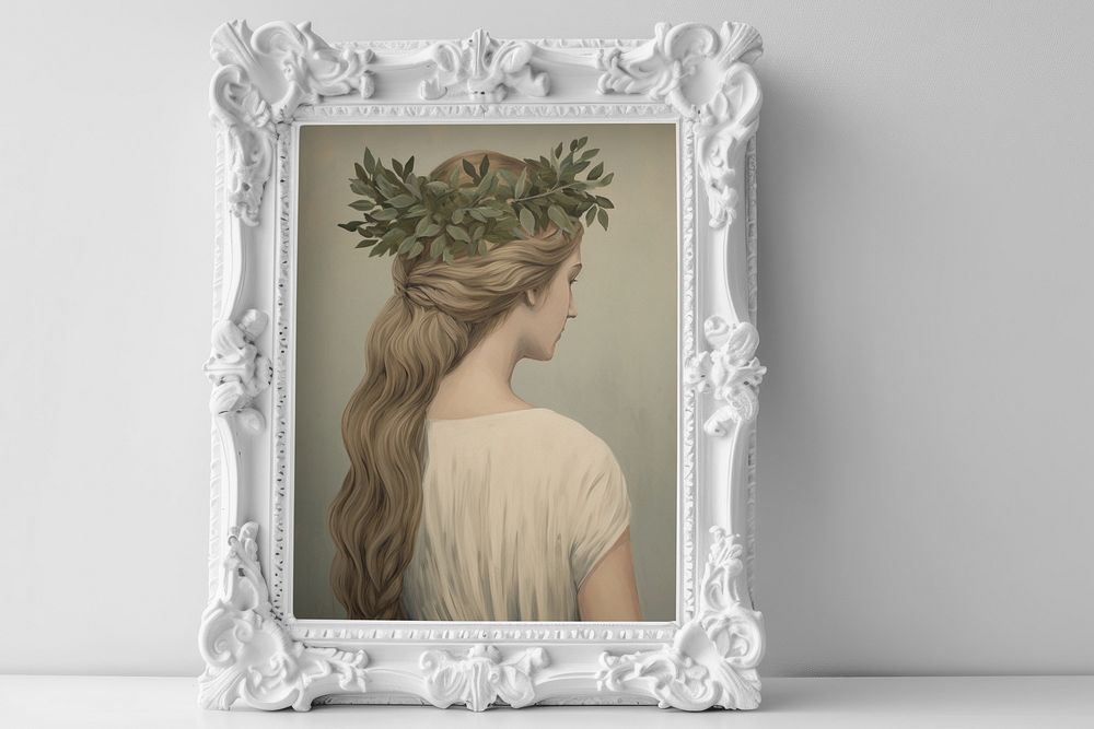 Elegant vintage portrait frame mockup | Premium PSD Mockup - rawpixel