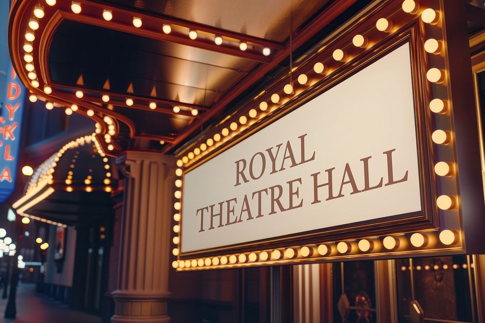 theatre hall sign mockup psd | Premium PSD Mockup - rawpixel