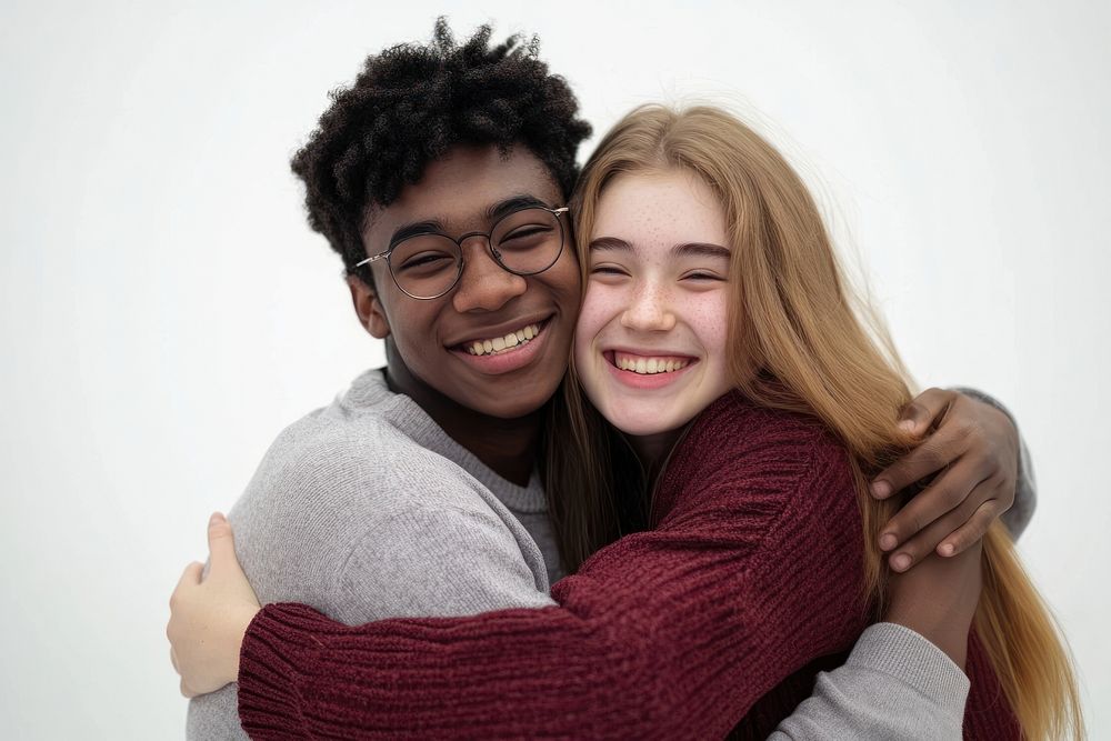 Real Hugging freshmen students hugging | Free Photo - rawpixel