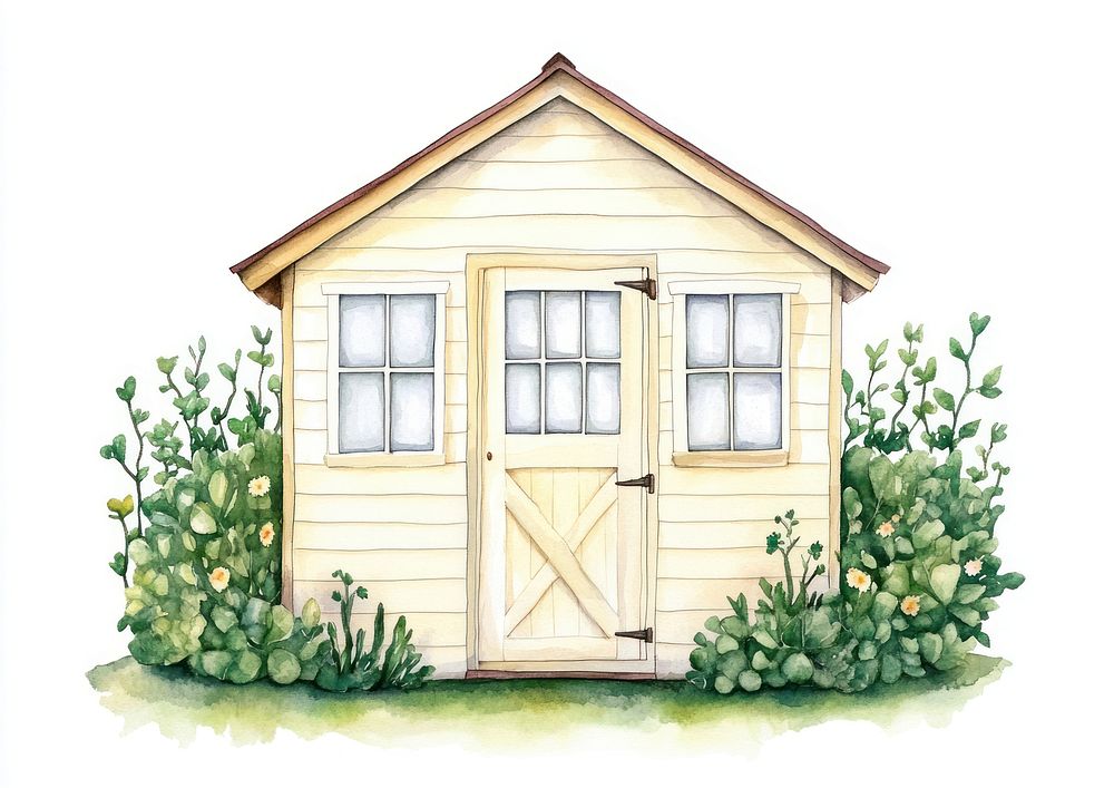 Sheds cottage illustration countryside. | Free Photo Illustration ...