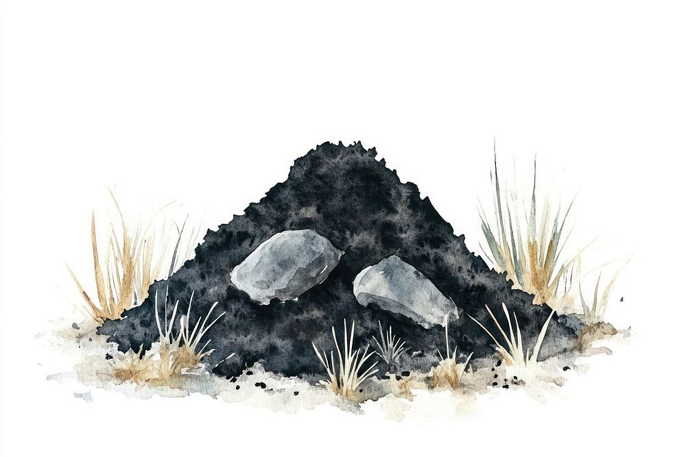 Pile black soil and rock | Free Photo Illustration - rawpixel