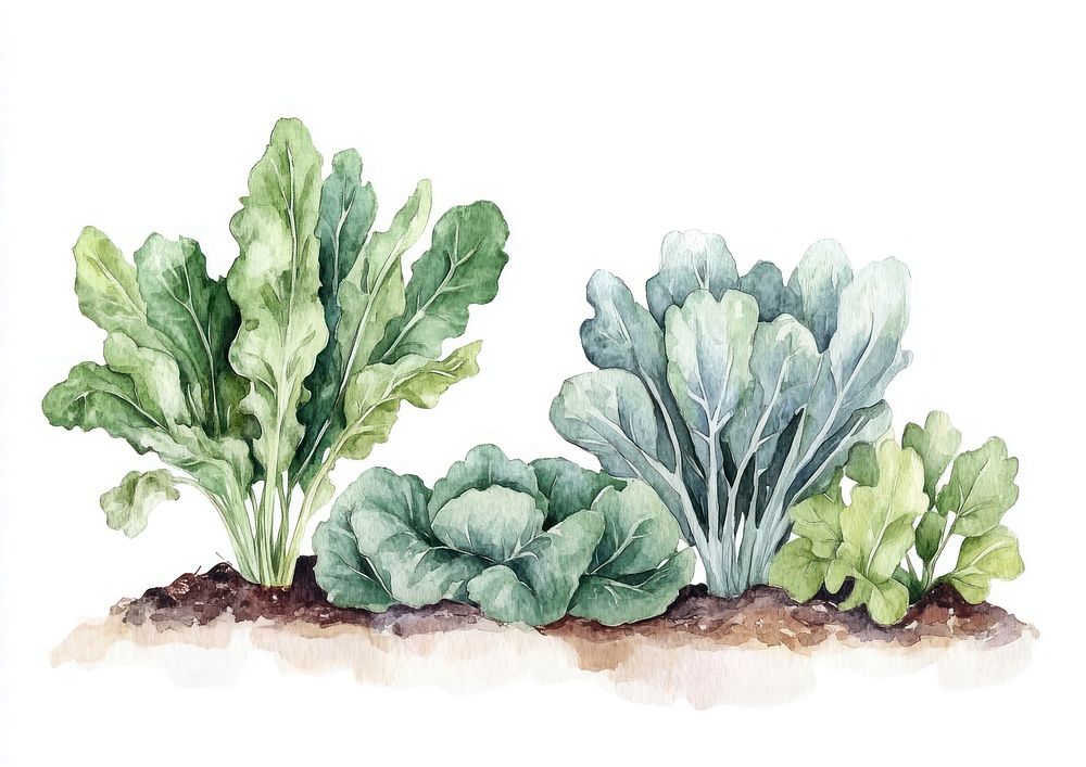 Vegetable Patches vegetables plants illustration. | Free Photo ...