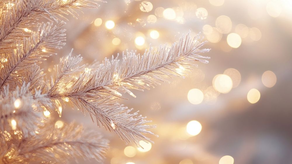 Golden pine tree branches background | Free Photo - rawpixel