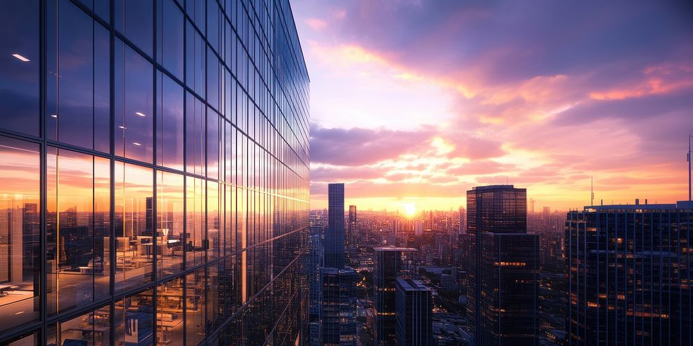 Modern office background buildings city | Free Photo - rawpixel