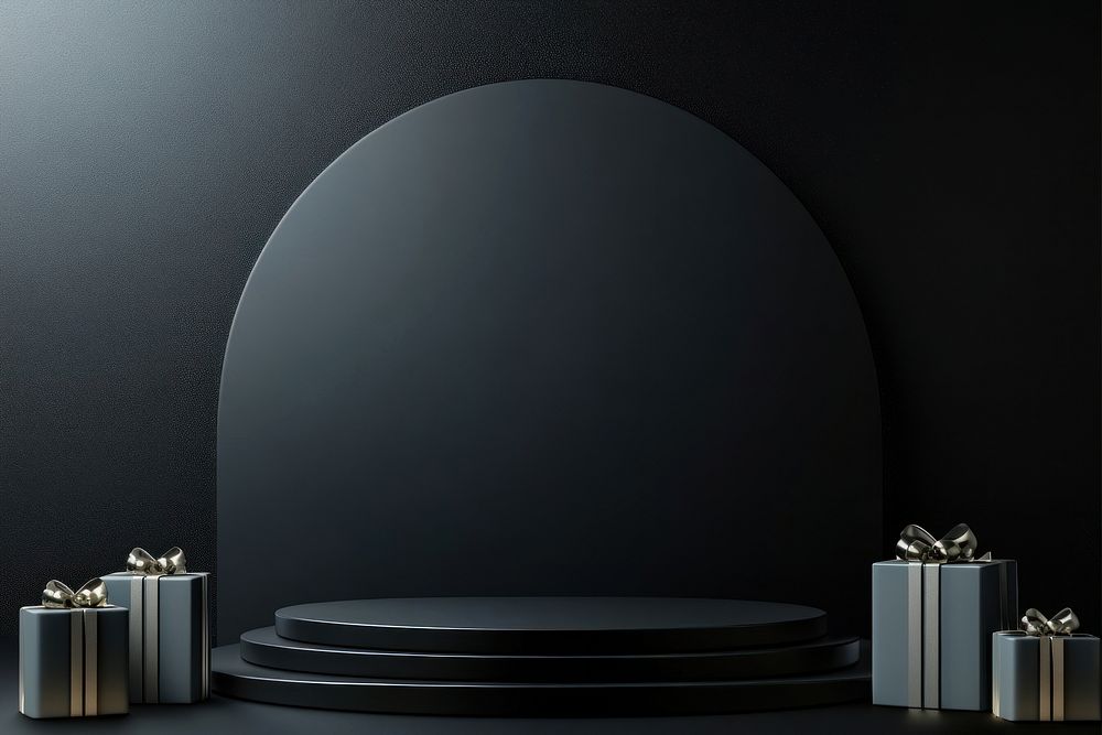 Black friday backdrop background podium | Premium Photo Illustration ...