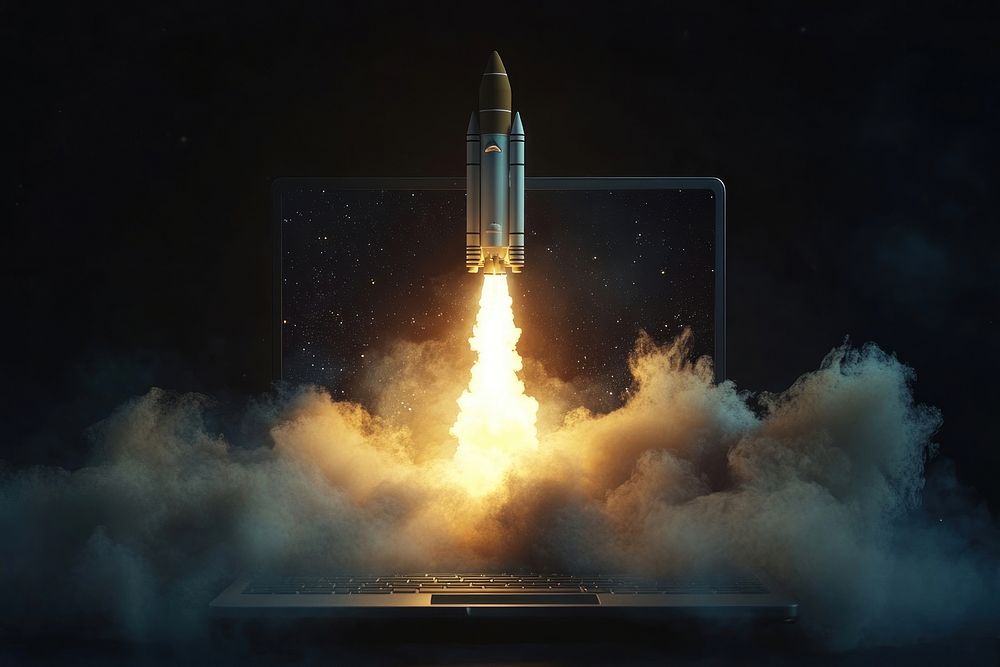 3D rocket launch startup concept | Free Photo Illustration - rawpixel