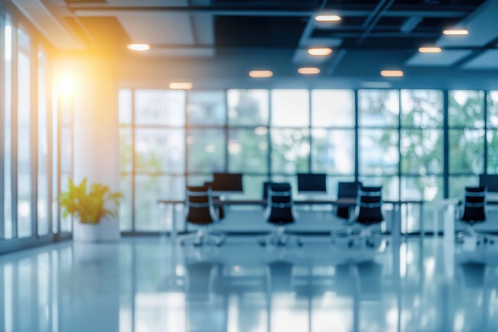 Blurred background modern office furniture | Free Photo - rawpixel
