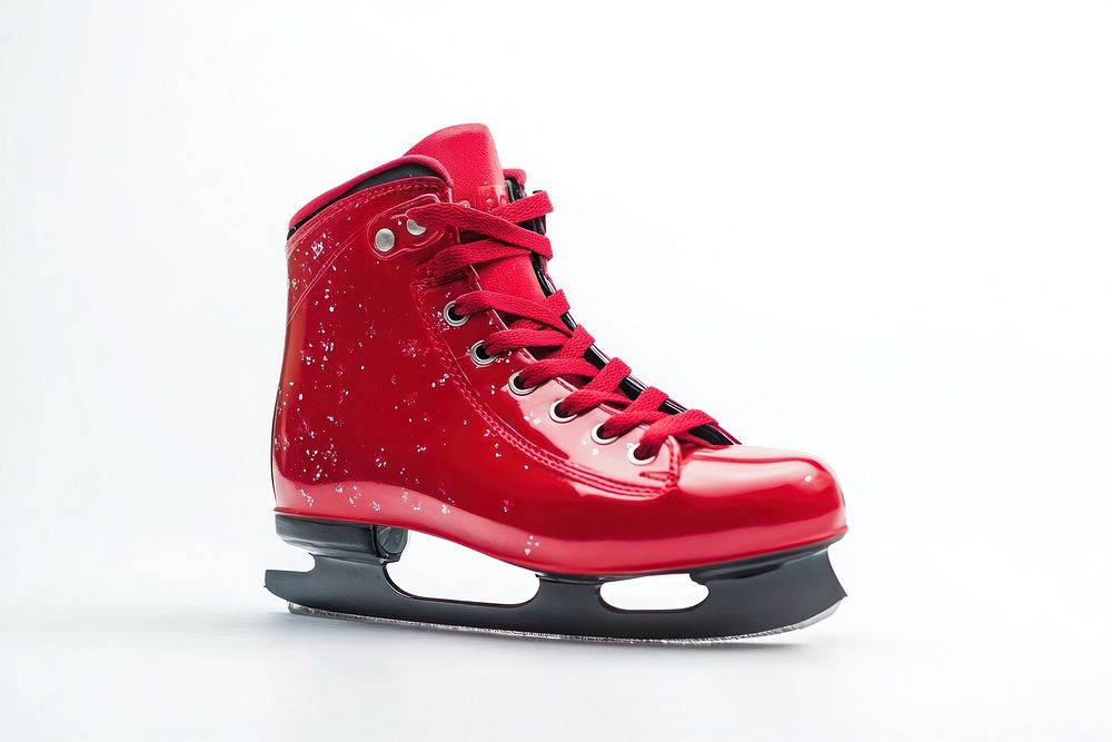 Ice skate shoe red equipment. | Free Photo - rawpixel