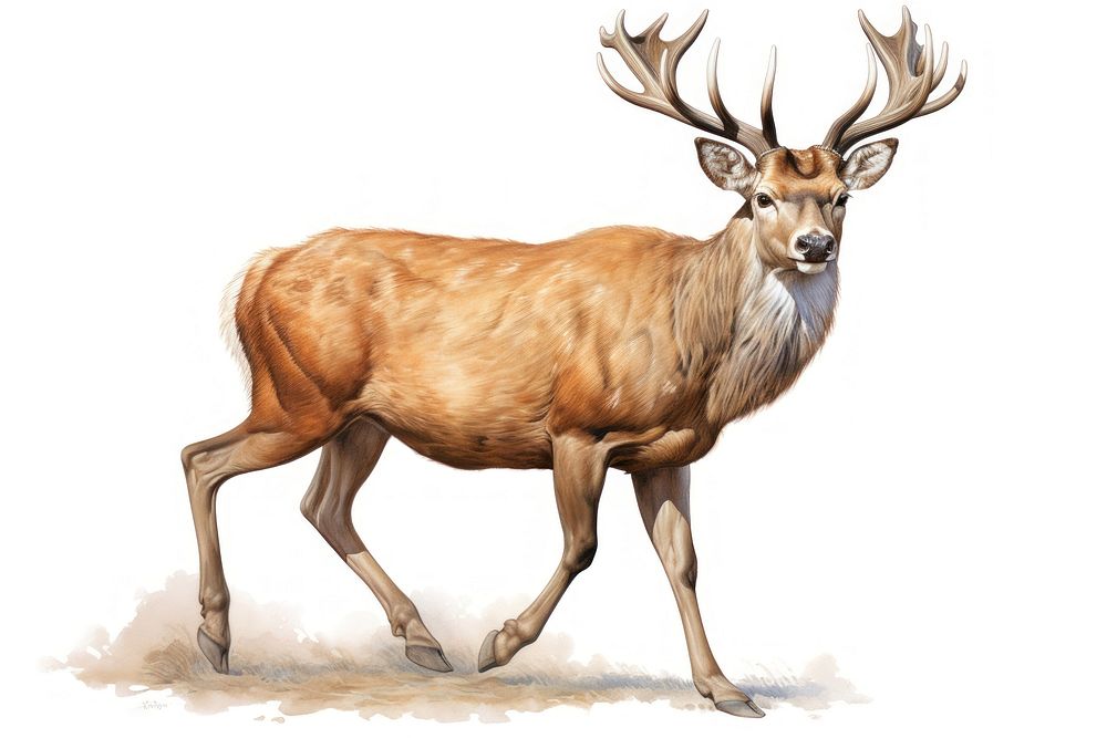 Majestic raindeer illustration realistic wildlife. | Free Photo ...