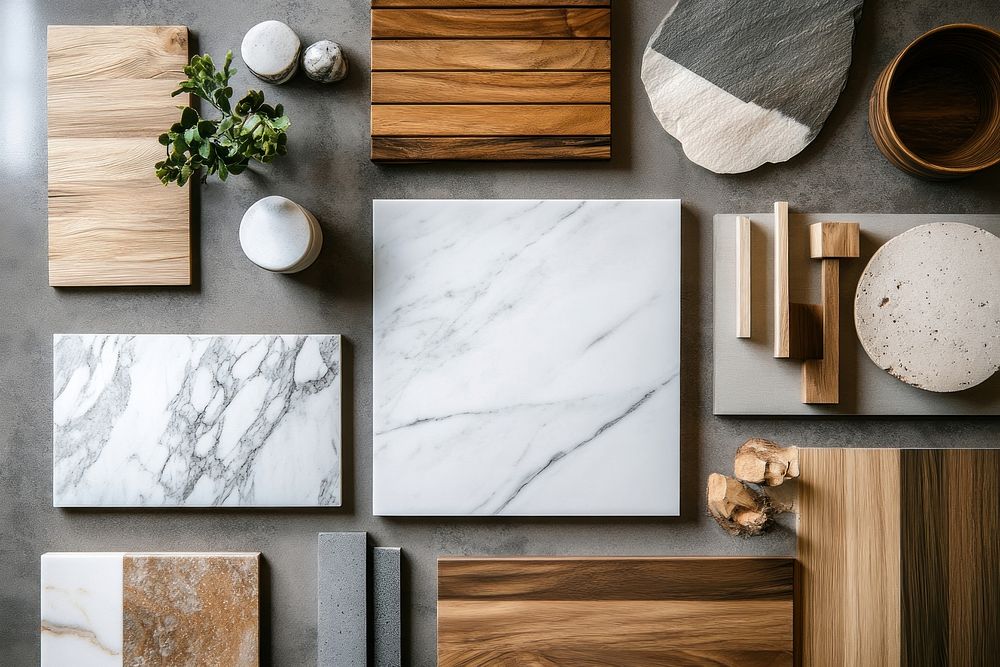 Material sample moodboard wood materials | Free Photo - rawpixel