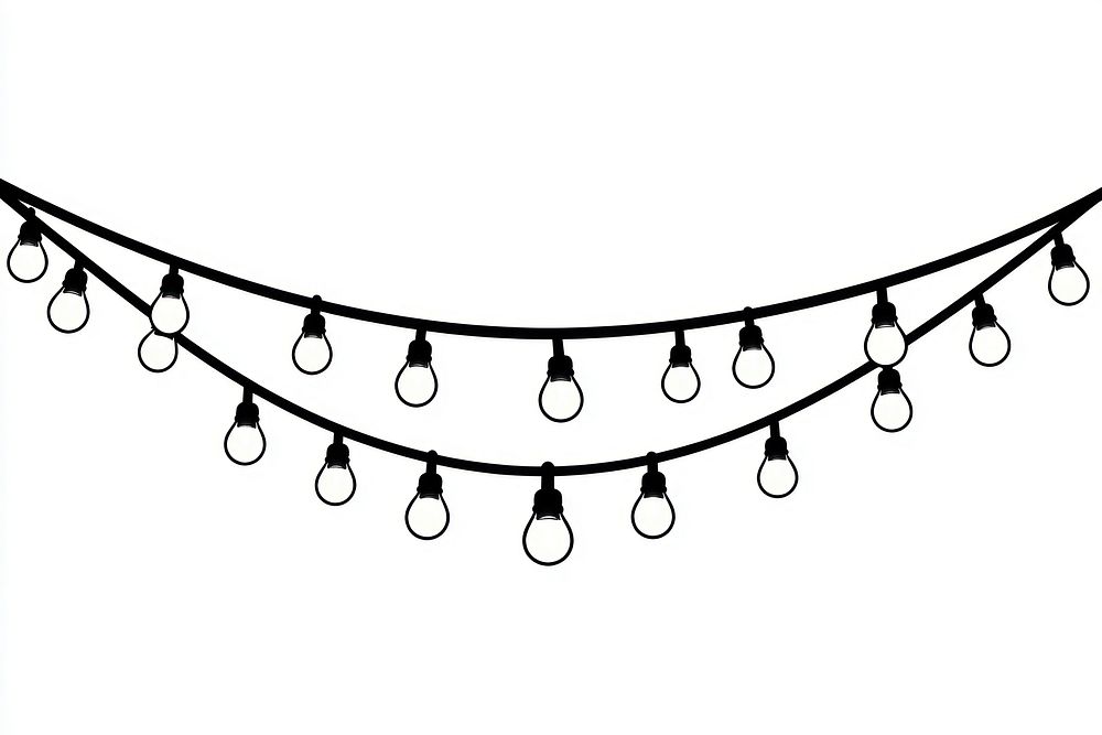 String lights silhouette minimalist lighting. | Free Photo Illustration ...