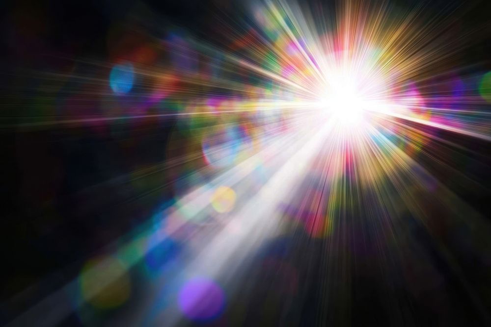 Real bright rainboe light rays | Free Photo Illustration - rawpixel