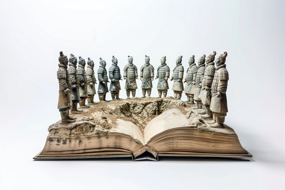 Terracotta Army terracotta book installation. | Free Photo - rawpixel