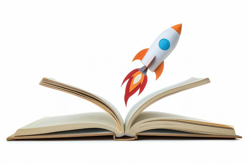Book rocket launch open. | Free Photo - rawpixel