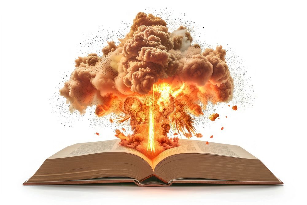 Nuclear bomb explosion book imagination. | Free Photo - rawpixel