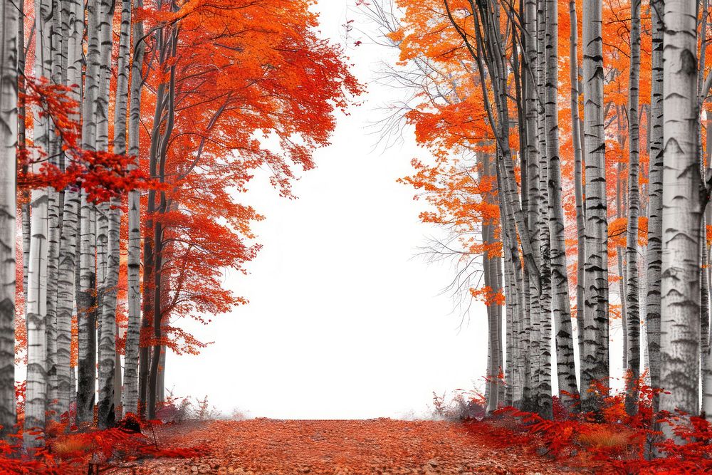 Forest borders autumn leaves leaf. | Free Photo - rawpixel