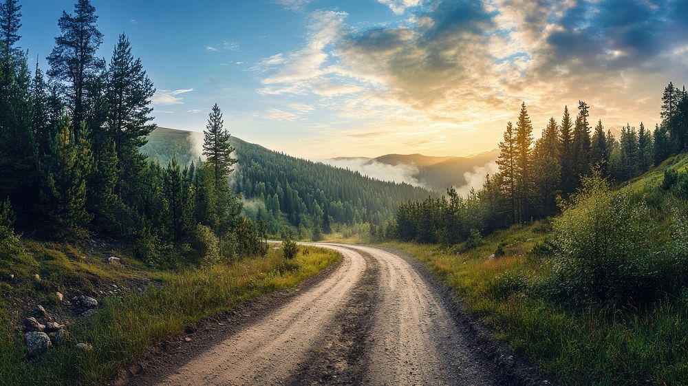 Dirt road mountain landscape outdoors | Free Photo - rawpixel