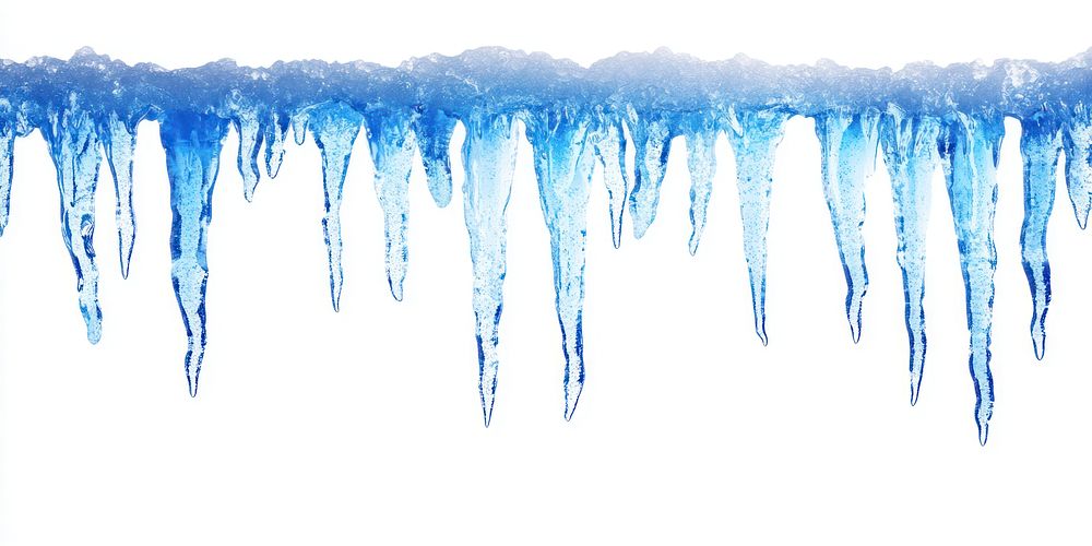 Blue gradient icicle icicles winter | Free Photo - rawpixel