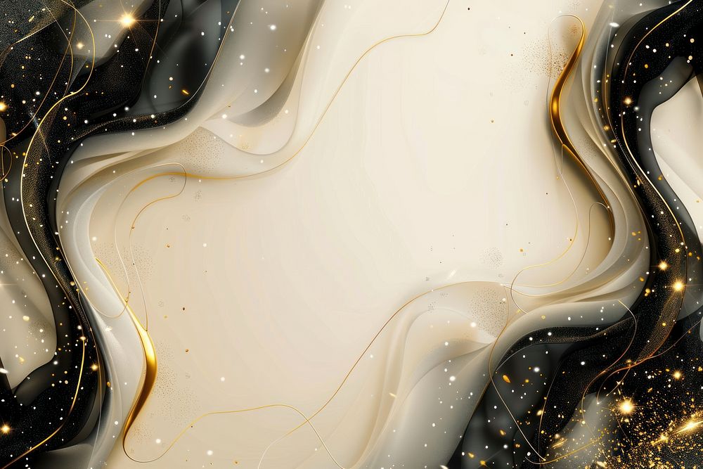 Golden light swirls frame background | Free Photo Illustration - rawpixel
