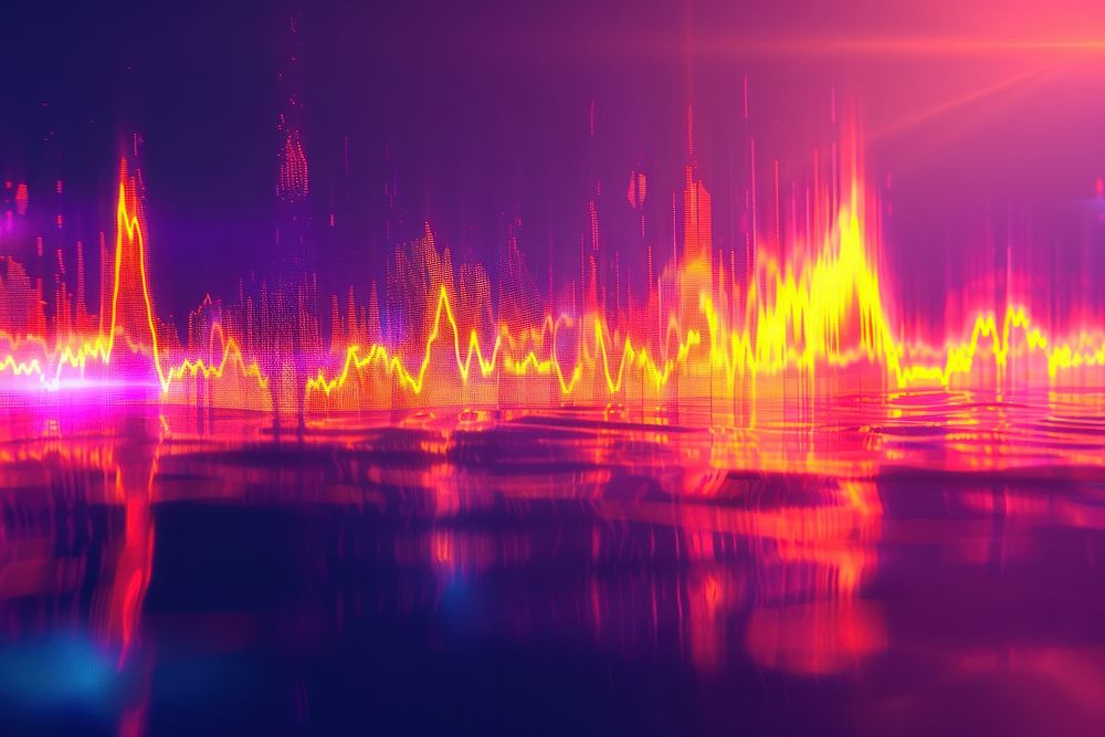 digital sound wave light background | Free Photo Illustration - rawpixel