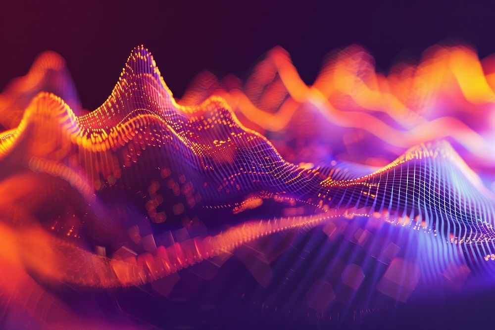 digital sound wave background pattern | Free Photo Illustration - rawpixel