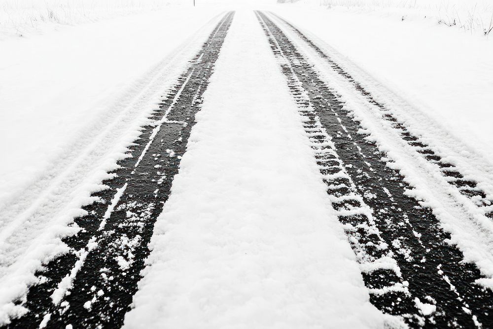 Tire tracks snow an icy | Free Photo - rawpixel