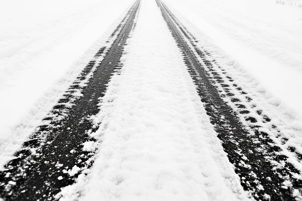 Tire tracks snow an icy | Free Photo - rawpixel