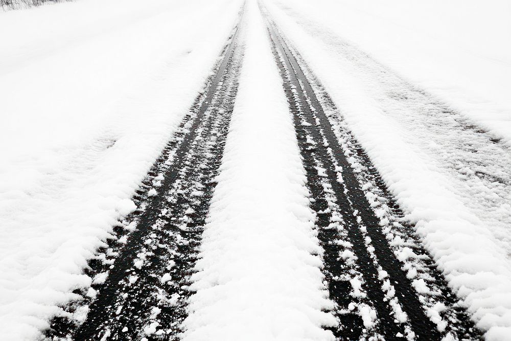 Tire tracks snow an icy | Free Photo - rawpixel