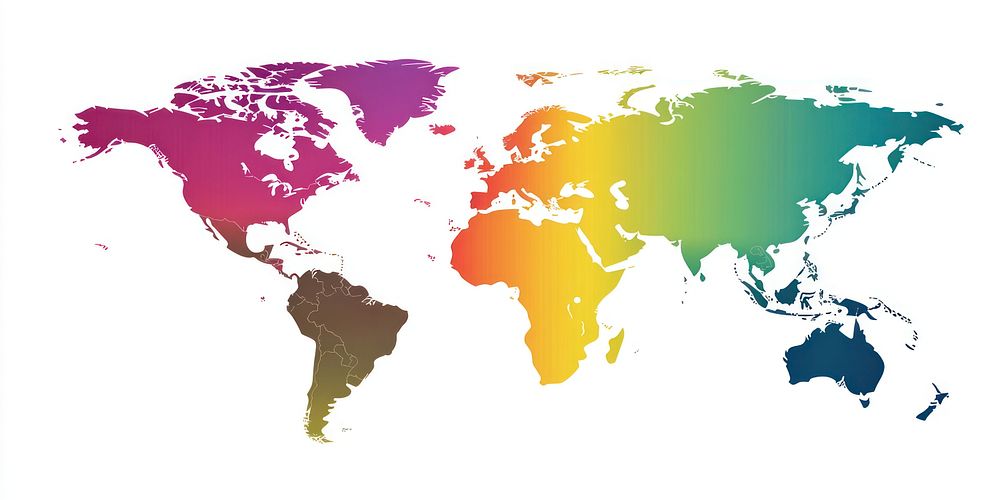 World map gradient representation illustration | Free Photo ...
