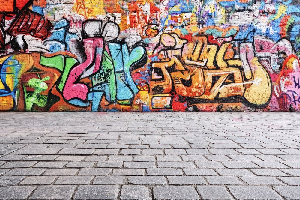 Graffiti wall colorful graffiti art | Free Photo - rawpixel