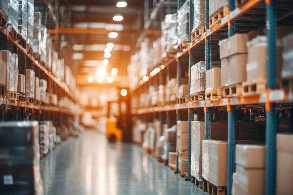 Retail warehouse distribution logistics shelves. | Free Photo - rawpixel