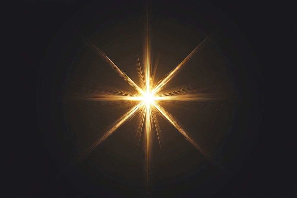 An isolated gold star light | Free Photo - rawpixel