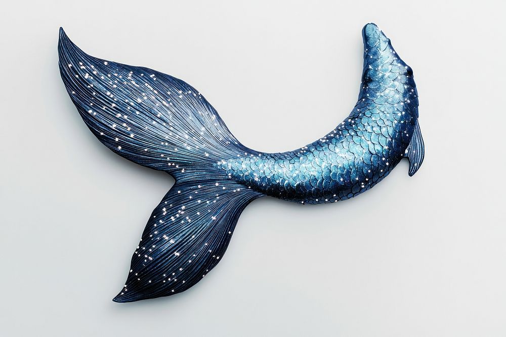 navy mermaid tail glitter sea-inspired | Free Photo - rawpixel