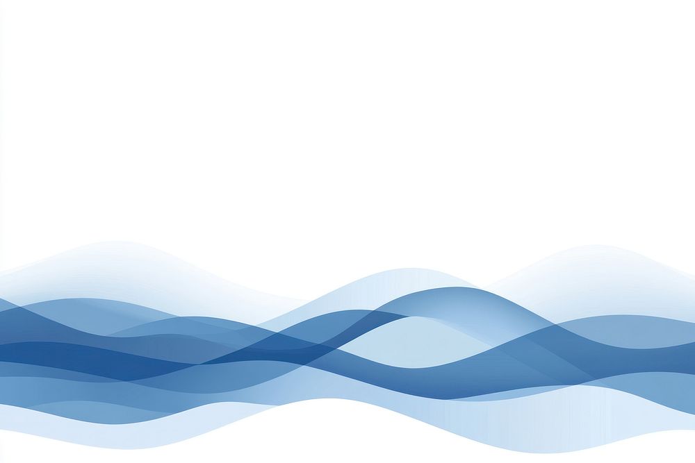 Border vector illustration blue waves | Free Photo Illustration - rawpixel