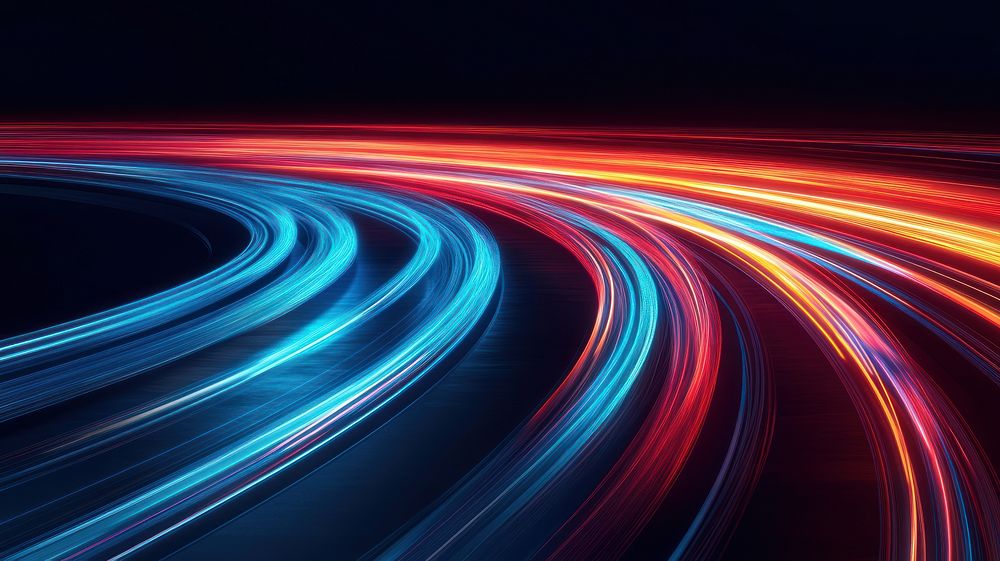 Abstract motion blur light night | Free Photo Illustration - rawpixel
